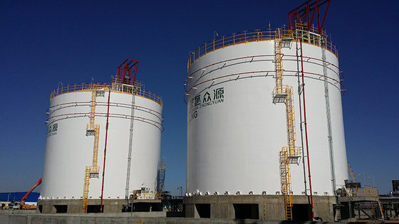 Flat Bottom Customized cryogenic 1000m3 liquid oxygen lng storage tank price