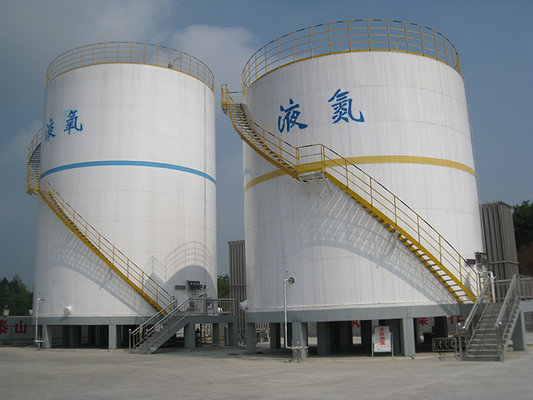 Flat Bottom Customized cryogenic 1000m3 liquid oxygen lng storage tank price