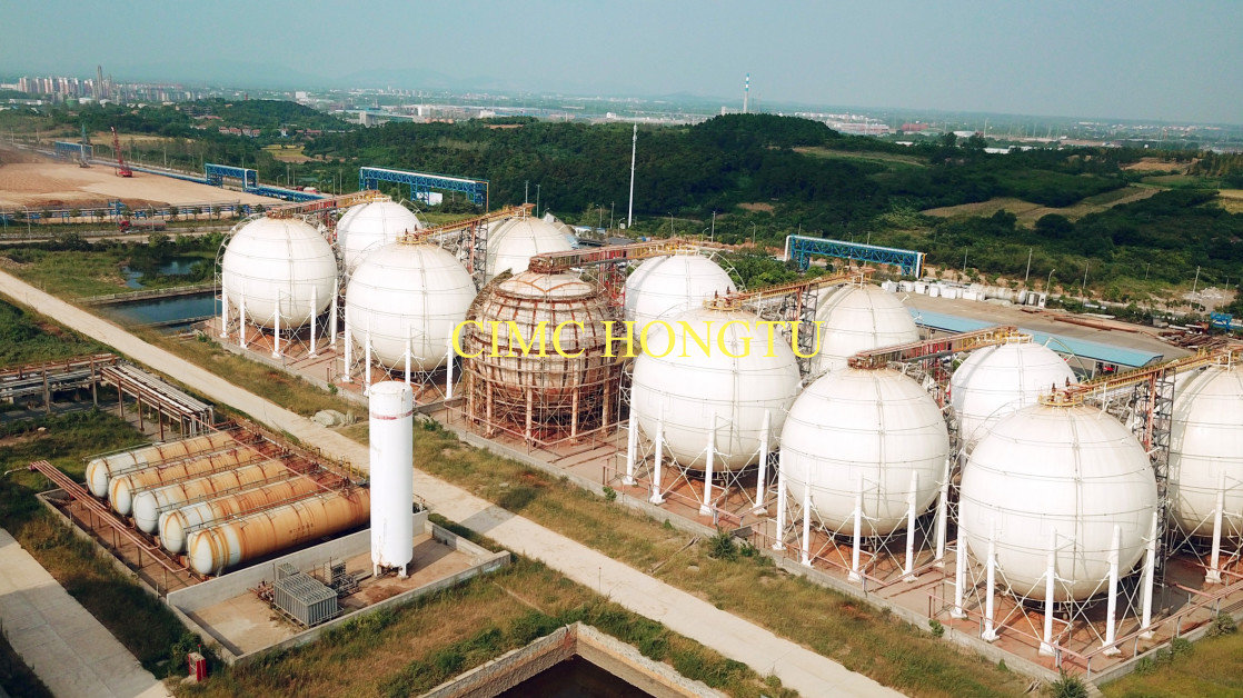 ASME Code 1500 tons 3000 cubic meters lpg propane liquefied petroleum gas spherical sphere storage tanks