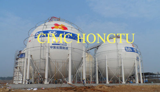 CIMC 2000m3 1000MT LPG propane plant spherical storage gas tank