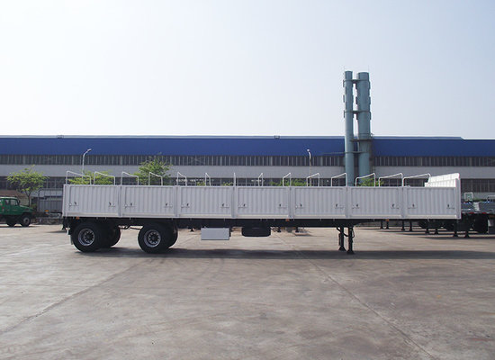Utility 2 Axles Cargo Container Trailer Platform Lifting Tipper With Removable Sides