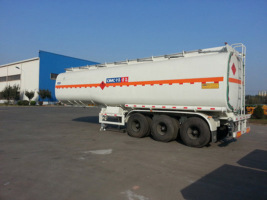 50CBM Aluminium Fuel Truck Trailer Oil Tank Semi Trailer Ellipse BPW Axle