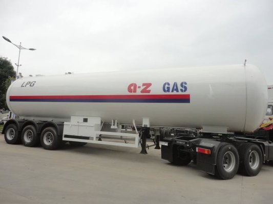 Optional Volume LPG Transport Truck LPG Aluminum Tanker Trailer For Liquefied Gas