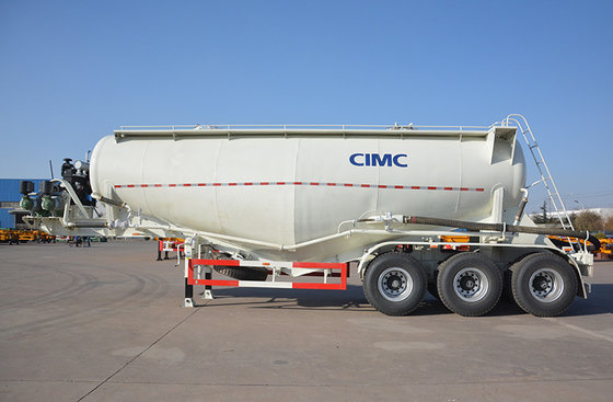 High Grade Dry Bulk Cement Trailers Bulk Cement Tanker High Transport Efficiency