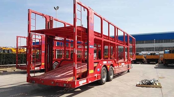 CIMC Triple Axles Car Transport Carriers Car Loader Truck Flatbed Platform