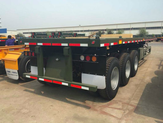 20ft 40ft 45ft Flatbed Container Trailer Gooseneck Air Bag Suspenison