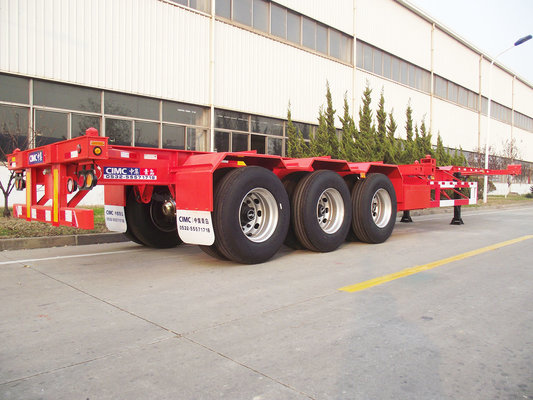40ft Skeleton Chassis Shipping Container Flatbed Trailer ABS Braking System
