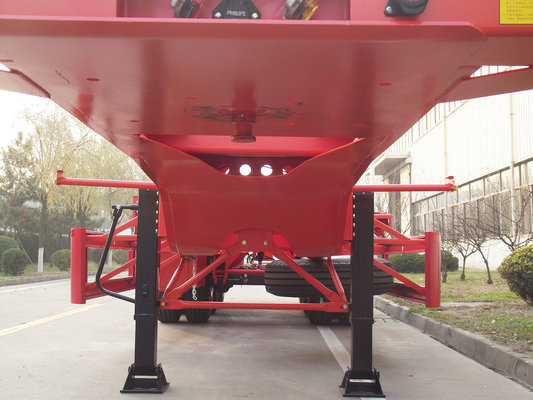 40ft Skeleton Chassis Shipping Container Flatbed Trailer ABS Braking System