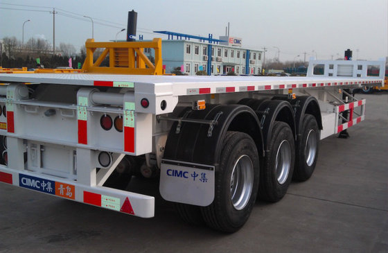 HYVA Jack Flatbed Shipping Container Truck Trailer Transportable Low Bed Type