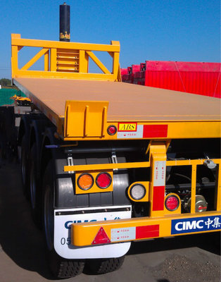 20ft Flatbed Container Tipper Trailer 30 Tons Large Capacity High Tensile Steel