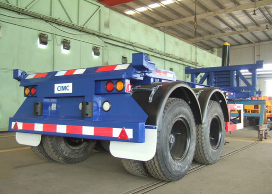 2 Axles 20ft Flatbed Container Trailer Truck Container Dump Trailer