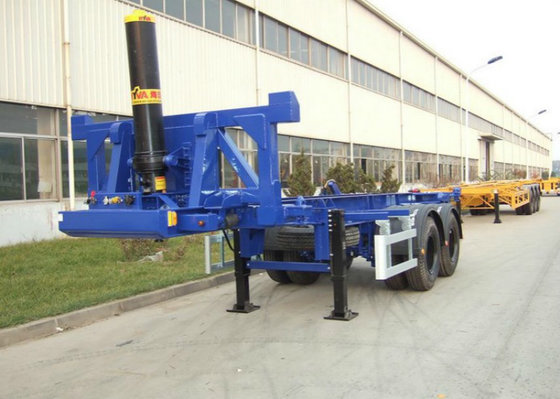 2 Axles 20ft Flatbed Container Trailer Truck Container Dump Trailer