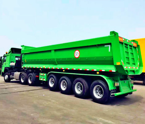 Tipper Dump Truck Trailer Commercial Custom End Dump Trailers Customized Color
