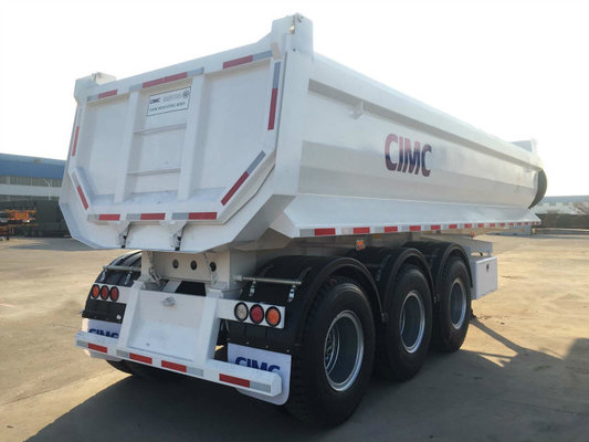 12 Wheels Dump Truck Trailer Tipper Truck Trailer Leaf Spring Suspension