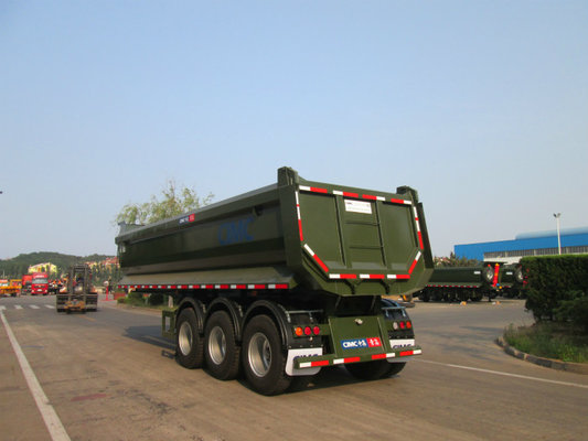 12 Wheels Dump Truck Trailer Tipper Truck Trailer Leaf Spring Suspension