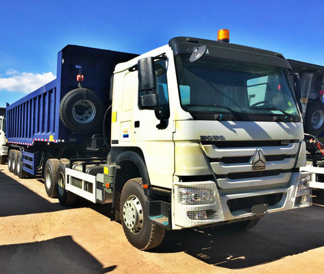 12 Wheels Dump Truck Trailer 12R24 Tire 70 Tons Strengthened Tipping Type
