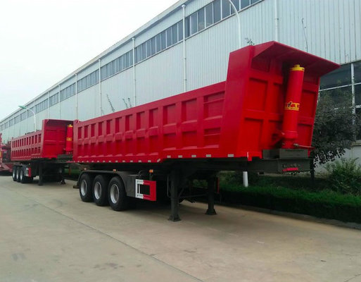 High Performance Flatbed Aluminum Dump Trailer With SINOTRUK Truck Head
