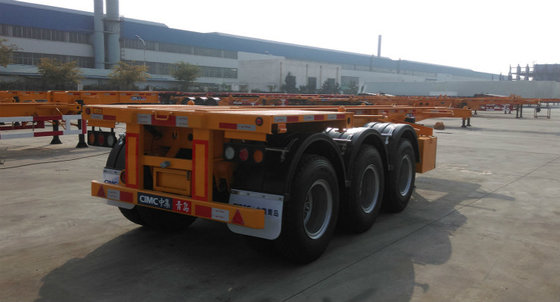 Triple Axles 20 Ft Shipping Container Trailer With High Strength Chassis