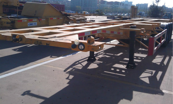 BPW Axle Flatbed Container Trailer Air Suspension Type High Strength