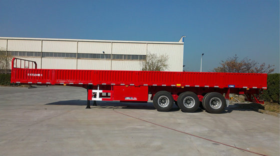 South America Aluminum Flatbed Semi Trailer Low Bed High Strength Steel