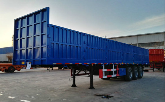 70 Tons Cargo Container Trailer Shipping Container Truck Trailer 1600mm High Dropside