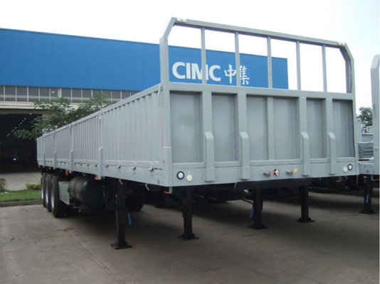 Professional Truck Container Transport Trailer High Fence To Carry Goods