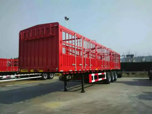 CIMC Stake Cargo Container Trailer 50 Tons Capacity High Bed Long Van Type