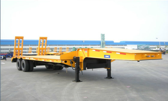 Flatbed Low Bed Loader Automatic Lifting Customized For Large Loading Excavator