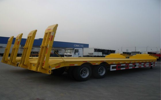 SHACMAN Tractor Truck Low Bed Semi Trailer Stable High Strength Material