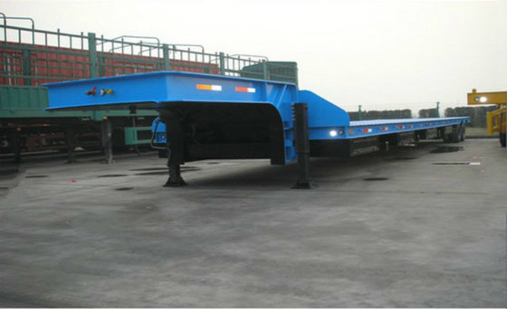 SHACMAN Tractor Truck Low Bed Semi Trailer Stable High Strength Material