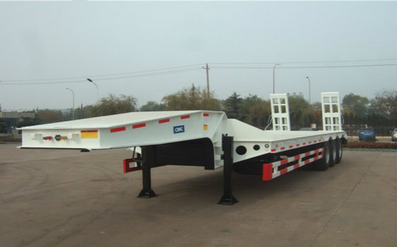 FOTON Head Truck Low Bed Container Trailer Low Bed Loader Dual Air Brake System
