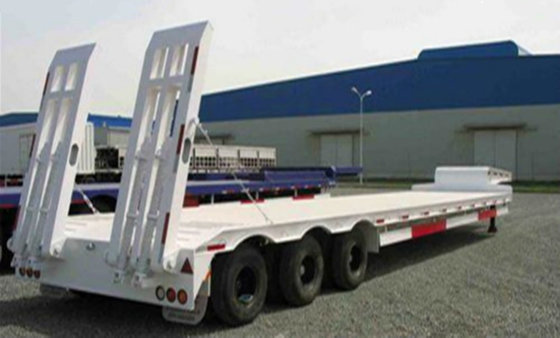 FOTON Head Truck Low Bed Container Trailer Low Bed Loader Dual Air Brake System