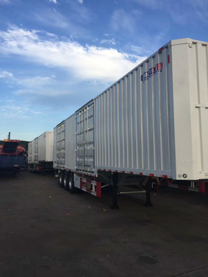 Isolated Curtain Side Trailer Optional ABS Braking System For Super Market