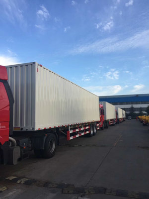 Isolated Curtain Side Trailer Optional ABS Braking System For Super Market