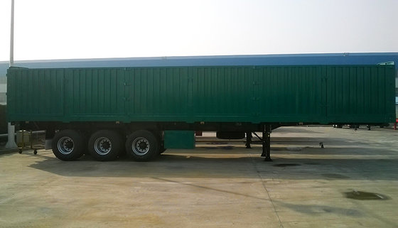 3 Axle Dry Van Trailer Cargo Box Van Trailer 13M Length For Coal Transporting
