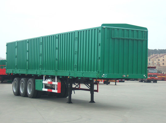 3 Axle Dry Van Trailer Cargo Box Van Trailer 13M Length For Coal Transporting