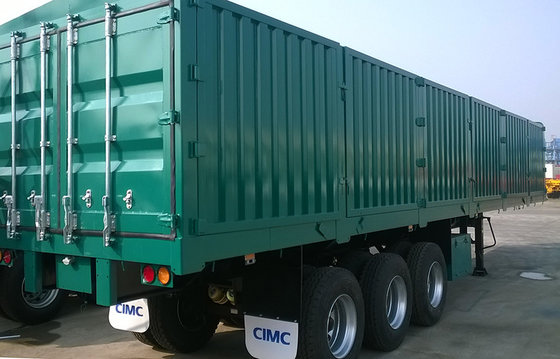 3 Axle Dry Van Trailer Cargo Box Van Trailer 13M Length For Coal Transporting