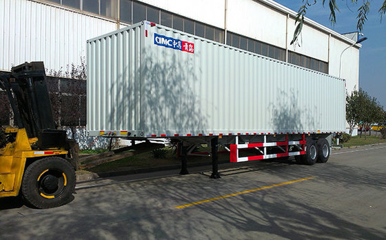 Durable Dry Van Trailer Semi Box Trailer Detachable Type Safety Running