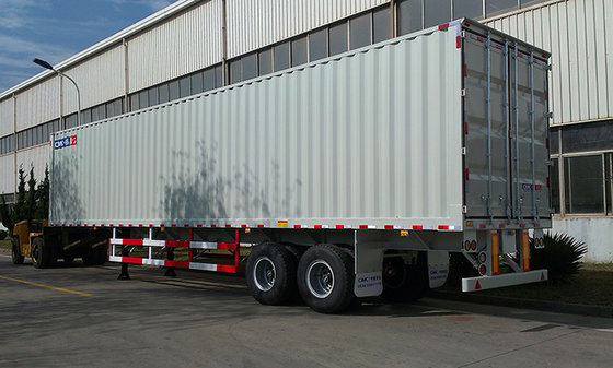 Durable Dry Van Trailer Semi Box Trailer Detachable Type Safety Running
