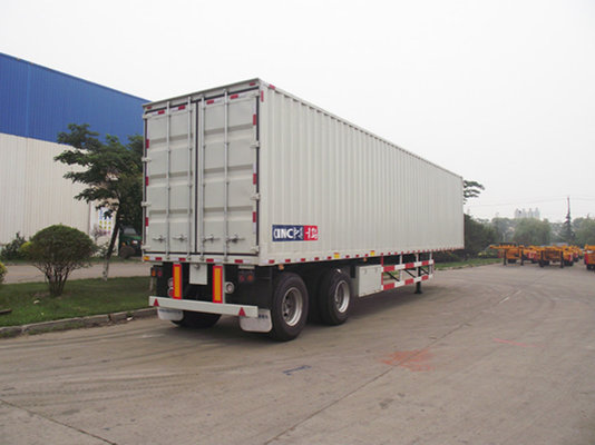Dry Van Container Carrier Trailer Rear Double Door With Container Lock
