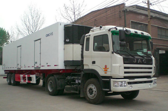 CIMC Enclosed Refrigerated Truck Trailer Electric Connection Type Double Axles