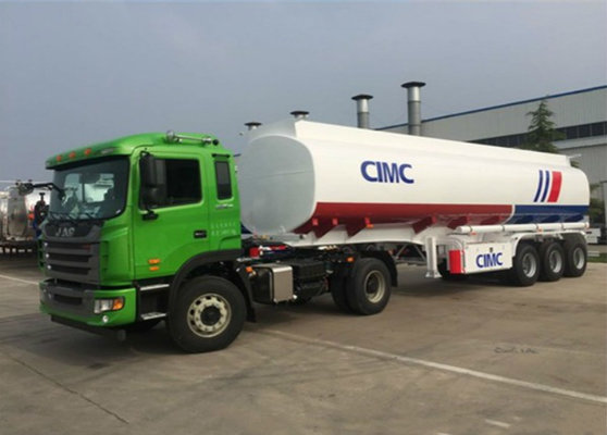 Triple Axles Fuel Tank Trailer OEM Standard Petrol Petroleum Tanker Trailer