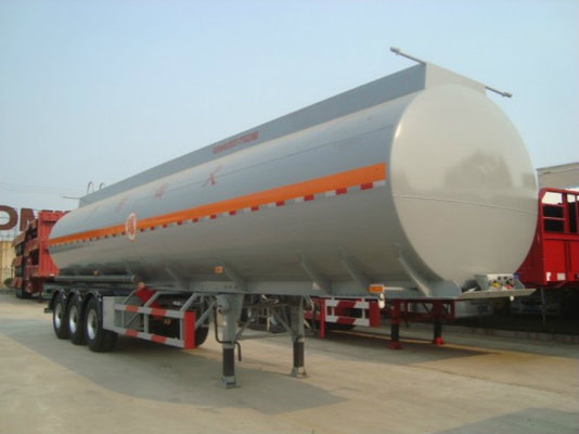 3 Axle Fuel Tank Trailer Air Suspension Single Tyre 425 / 65R22.5 Fuel Truck Trailer