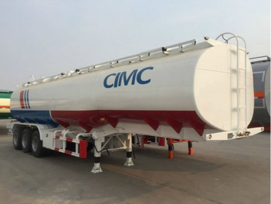 Durable Crude Oil Tanker Trailer High Strength Steel Safety Operation