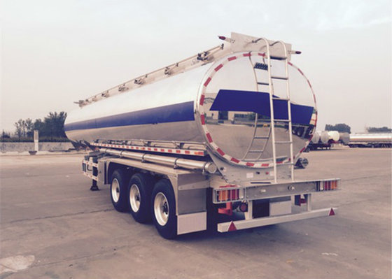 CIMC Fuel Tank Trailer ADR Standard Aluminum Alloy With 5 Compartments