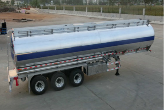 CIMC Fuel Tank Trailer ADR Standard Aluminum Alloy With 5 Compartments