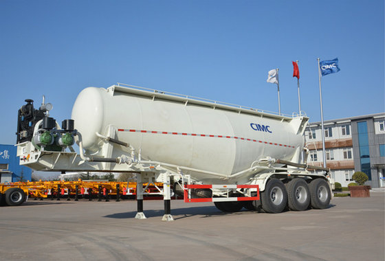 CIMC Carry Cement Tanker Trailer Triple Axle Cement Bulk Carrier Truck