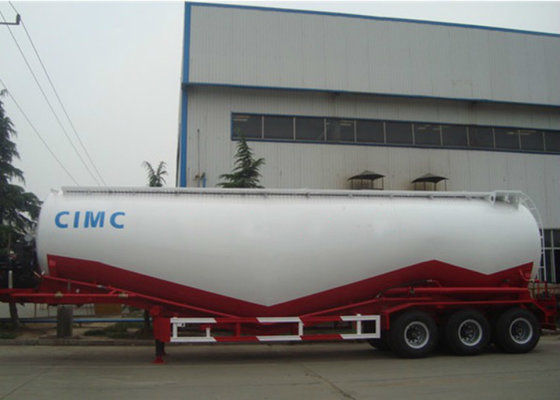 36m3 Cement Powder Tankers Triple Axles Carbon Steel Customized Color