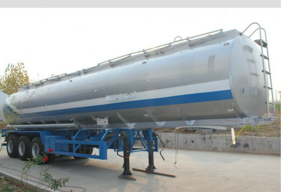 SS316 Beer Juice Liquid Tank Trailers High Loading Capacity Leaf Spring Suspension,