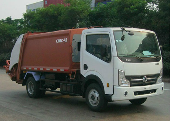 Diesel Engine Garbage Dump Truck 3 Tons Capacity For Environmental Public